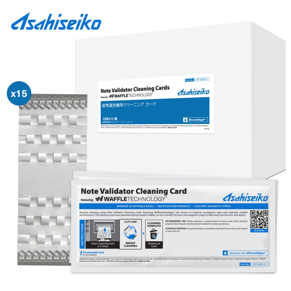 Asahi Seiko Card Reader Cleaning Cards with MiracleMagic