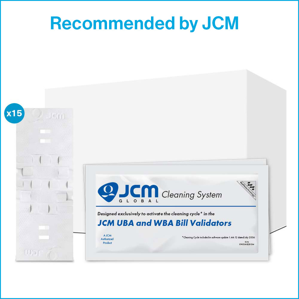 JCM Global Bill Validator Cleaning Cards: DBV & UBA/WBA Series